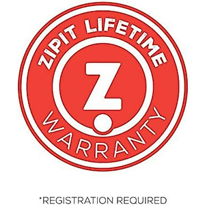 ZIPIT Monstar Pencil Case for Boys, Holds Up to 30 Pens, Machine Washable, Made of One Long Zipper! (Blue)