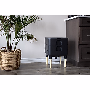 FCMP Outdoor - The Essential Living Composter, 2-Tray Worm Composter, Black