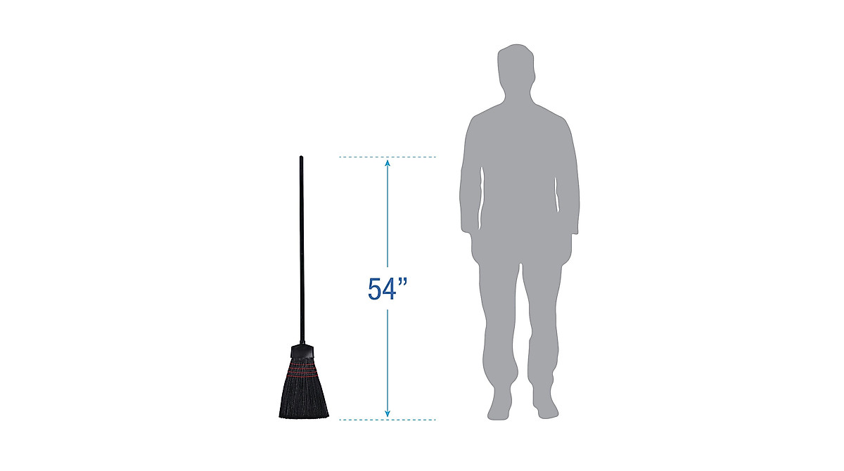Boardwalk 54 in. Wood Handle Maid Broom for Light-Duty Sweeping