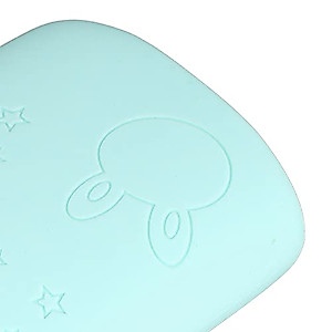 Silicone Hot Water Bottle, Beautiful Microwave Heating, Explosionproof, High Temperature Resistant, Hot Compress Hot Water Bottle (Blue)