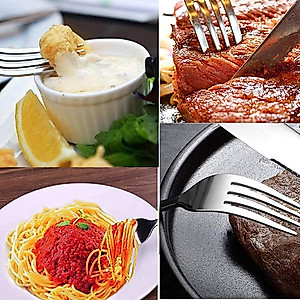 32-Pieces Rose Gold Silverware Set Flatware Food-Grade Stainless Steel Cutlery Set for 8 Forks Utensil Sets Home Essentials for New Home Mirror Polished Ergonomic Durable Birthday Party