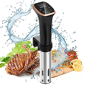 BLITZHOME Sous Vide Cooker, IPX7 Waterproof Compact Sous Vide Machine Pro, with Recipes, Accurate Temperature & Timer, Fast Heating, 1100W Ultra Quiet Stainless Precision Immersion Circulator…