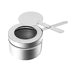 Bacacoo Stainless Steel Roll-Top Chafing Dish, 13.5l Buffet Roll Top Hot Plate Heating Tray with 3 Pots, Buffet Server and Heater for Food Warm Party Wedding Buffet Warm Plate