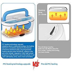 JIEGELIN electric lunch box for adults food heater,loncheras electricas para calentar almuerzo,bento box adult hot lunch box self heating portable food warmer for working men for car