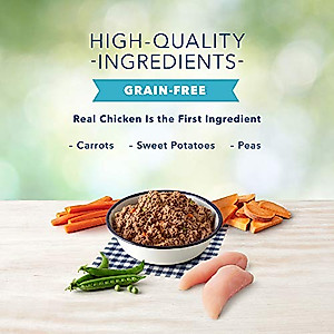 Blue Buffalo Freedom Grain Free Natural Adult Small Breed Wet Dog Food, Chicken 5.5oz cans (Pack of 24)