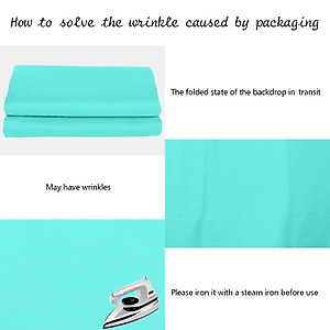 TOAOFY 5x7ft TifnyBlue Photo Backdrop Light Blue Background Backdrop Photographic Studio Photo Backgrounds for Photography Video and Television TAY006