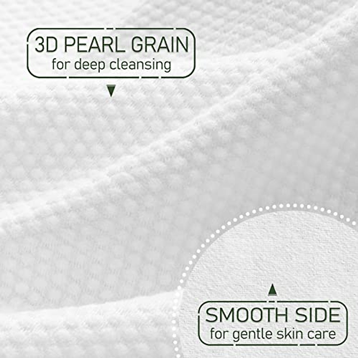 WOWOTEX Bamboo Disposable Face Towel Biodegradable Large Dry Face Wipes 60 Count/1 Box Extra Thick Soft Clean Facial Towels for Sensitive Skin, Makeup Removing, Facial Cleansing, Nursing, Travel