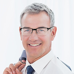 Multifocus Reading Glasses Men Progressive Multifocal Blue Light Computer Reader Half Frame Metal Extra Wide Eyeglasses No Line Bifocals Large Designer Cheaters Transition Square Eyewear 2packs 1.50