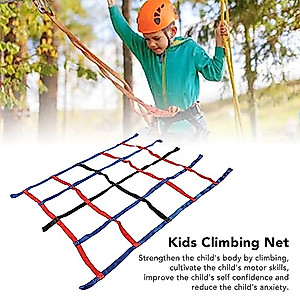 DAUERHAFT Climbing Net, 3 Colors Climbing Net Cultivate Motor Skills Improve Self Confidence for Playgrounds