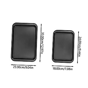 UPKOCH 4 Pcs cake pan stainless steel cooking trays baking pan oven roasting pan black toaster oven nonstick bakeware pan baking tray for oven cookie Multifunction Non-stick coating