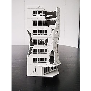 BENME N-Scale Train Scene Plastic Assembly Battle Damage Model-1:160