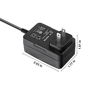 SLLEA 2-Prong 12.6V 1A AC/DC Adapter Compatible with AIPER SMART Seagull 600 HJ1102 Cordless Automatic Robotic Pool Vacuum Cleaner 2600mAh Lithium Ion Battery Sunshine XSD-1261000NUSD Power Charger