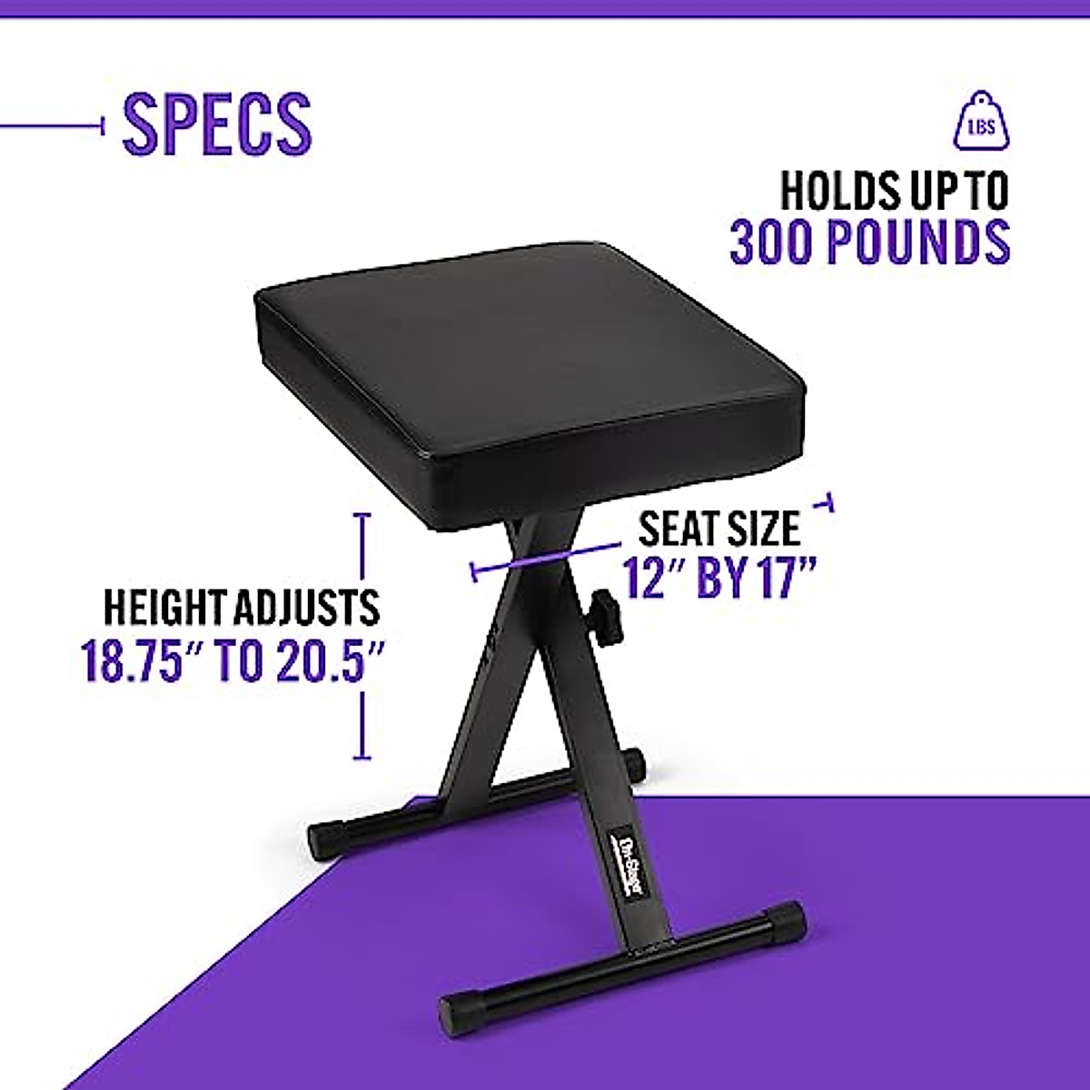 OnStage KT7800 Padded Keyboard Bench