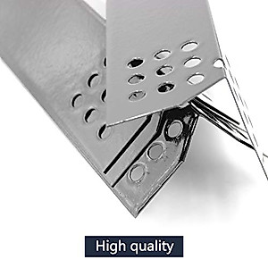 Hongso Grill Replacement Parts for Nexgrill 720-0830H, 17" SUS304 Stainless Steel Cooking Grill Grates and 14 9/16" Porcelain Steel Heat Plates