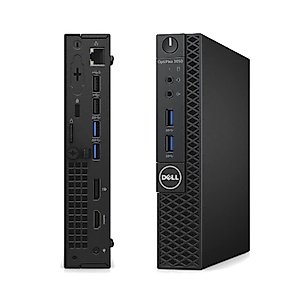 Dell OptiPlex 3050 Micro Desktop Computer, Intel Core i5-7500T Upto 3.3GHz 16GB RAM, 512GB SSD, AC Wi-Fi, Bluetooth, DisplayPort, HDMI - Windows 10 Pro (Renewed)