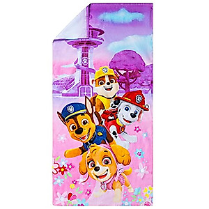 Franco Kids Super Soft Cotton Bath/Pool/Beach Towel, 58 in x 28 in, Paw Patrol Girls