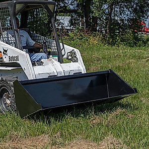 Titan Attachments Skid Steer Bucket Attachment V2 60" Reinforced