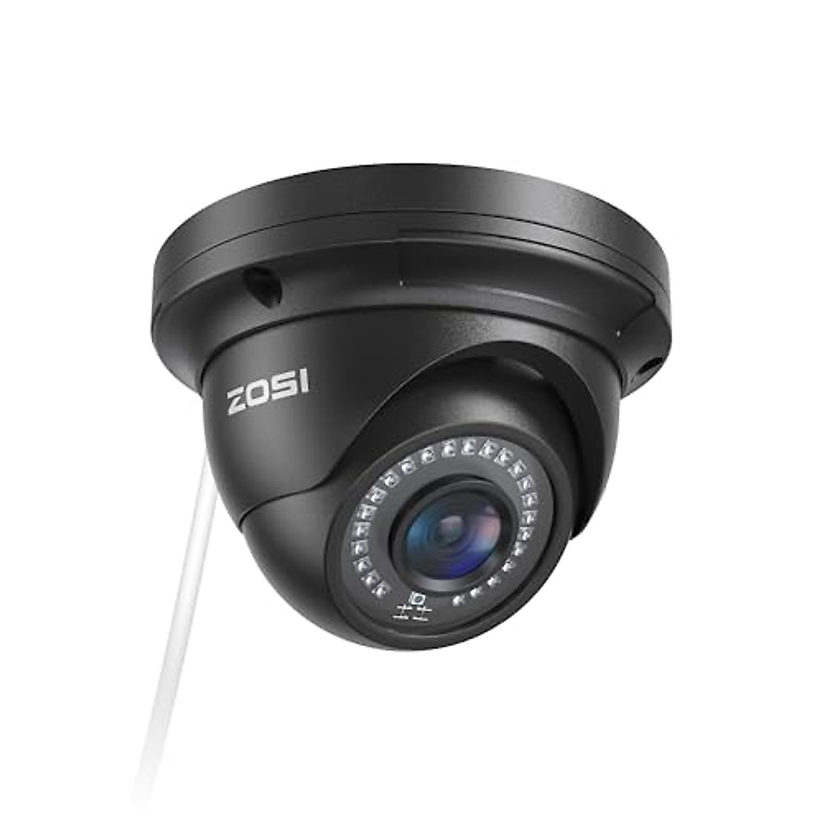 ZOSI 5MP 3K Add-on Security Dome POE Camera, 2880 x 1620 Indoor Outdoor IP Camera, 80ft Night Vision, 3.6mm Lens, 95°View Angle, IP66 Weatherproof (Only Work with Our PoE NVR)