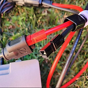 Cllena 10AWG Solar Panel Extension Cable 45A Connector Battery Charge Adapter for GZ Yeti /G500 Solar Generator Power Inverter and Renogy,Boulder 200 Solar Panels (10Ft)