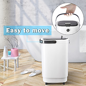 TMWINGS Towel Warmers for Bathroom Bucket，Luxury Large Spa Towel Hot Warmer Bucket Style-Hot Towels in 10 Minutes-Fits Up to Two Oversized Towels - Bathrobe, Towel, Blanket-Gray