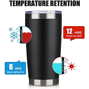 Rambler 20 oz. Stainless Steel Vacuum Insulated Tumbler w/MagSlider Lid, Travel Drinking Mug Cup for Hot Cold Tea Coffee Ice beer in Car Office Desk Home (ROSE PINK)