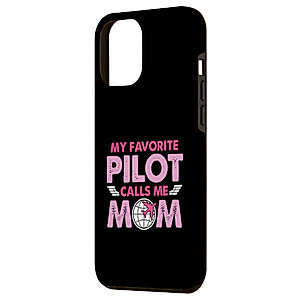 iPhone 14 Pro Max Pilot Calls Me Mom Airplane Aviation Helicopter Graphic Case