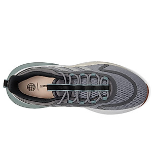 adidas Men's Alphabounce+ Running Shoe, Grey/Silver Metallic, 9