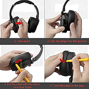 Upgraded Replacement Ear Pads Pad Cushion Pillow Cover for Sony MDR RF985RK MDR-RF985RK MDR-RF970R RF970RK 960R MDR-RF925 RF925R RF925RK Headphones (RF985RK)