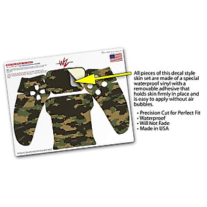 WraptorSkinz Skin Wrap compatible with Sony PS5 DualSense Controller WraptorCamo Digital Camo Timber (CONTROLLER NOT INCLUDED)