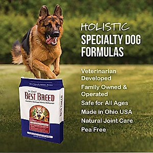Best Breed Dr. Gary's German Dog Diet Made in USA [Natural Dry Dog Food] - 28lbs, Dark Brown, Medium