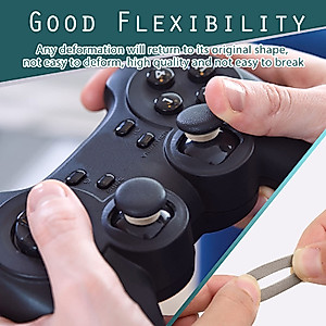 Zonon 18 Pieces Precision Control Ring Aim Assist Precision Target Motion Control Compatible with PS4, PS5, Xbox One, Xbox Series X, Switch Pro and Scuf Controller Grips (6 Hard, 6 Soft and 6 Easy)