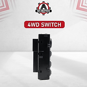 4WD 4x4 Switch - Replaces 19168767, 15709327, 901062 - Compatible with Chevy, GMC, Cadillac Vehicles - Silverado 1500, 2500HD Suburban, Avalanche, Sierra, Yukon - 1999-2002 - 4 Wheel Drive Selector