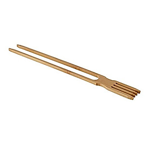 Restaurantware 10 Inch All-In-One Chopsticks With Fork 100 Multi-Functional Chopstick Utensil Combo - Durable Sustainable Bamboo Fork Chopsticks For Home Travel Or Take Out