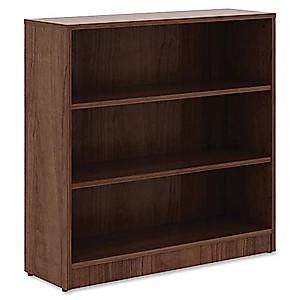Lorell Walnut Laminate Bookcase, 36" x 36" x 12"
