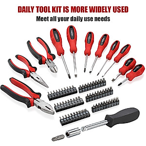 ARUCMIN 438-Piece Mechanics Tool Set with 3-Drawer Heavy Duty Metal Box Repair Tool Kit