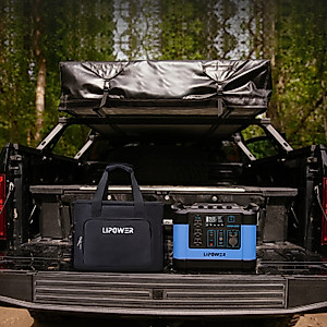 LIPOWER Carrying Case Compatible with MARS-1000W portable Power Station, Storage Bag IP54 Dustproof Waterproof and Multiple Pockets for Charging Cable and Accessories