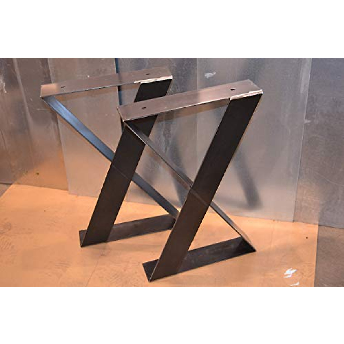 Metal Table Legs, HD Zig Zag Style - Any Size and Color