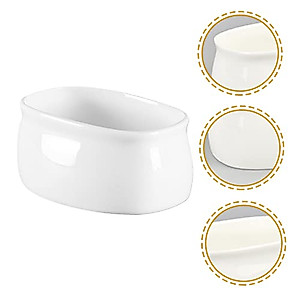 FRCOLOR 2pcs Table Jug Coffee Pitcher Flour Gravy and Cookie Salad Fried Containers Ceramic Et Storage Creamer Sauce Food Cube Serving Porcelain Ice Cup Jar Sugar Cream Holder Teabag