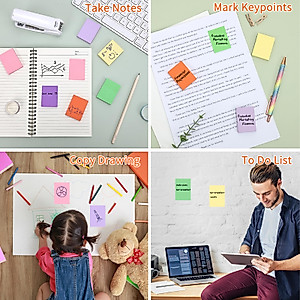 EOOUT Sticky Notes 1.5x2 Inches, 30 Pack Bright Colors Self-Stick Pads, 10 Colors Super Adhesive Bright Colors Memo Pads, 75 Sheets/Pad