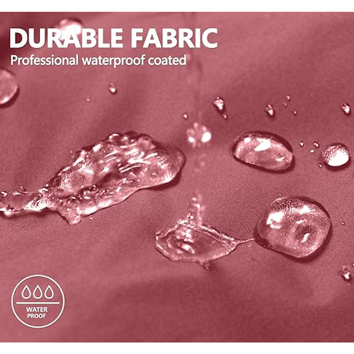 Little Donkey Andy Women's Waterproof Rain Jacket Lightweight Outdoor Windbreaker Rain Coat Shell for Hiking,Travel Watermelon Red XS