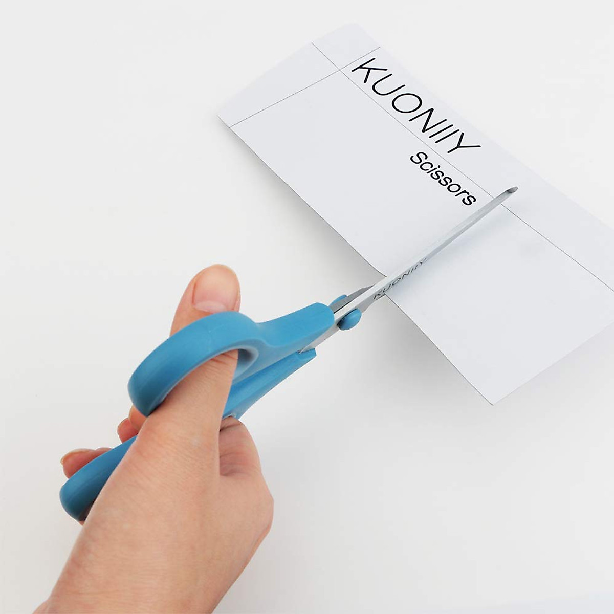 KUONIIY Scissors,Sharp Scissors Blade,Ergonomic Comfortable Handle,Sturdy Sharp Scissors for Office Home School Sewing Fabric Craft Supplies,20 Pack,8inch