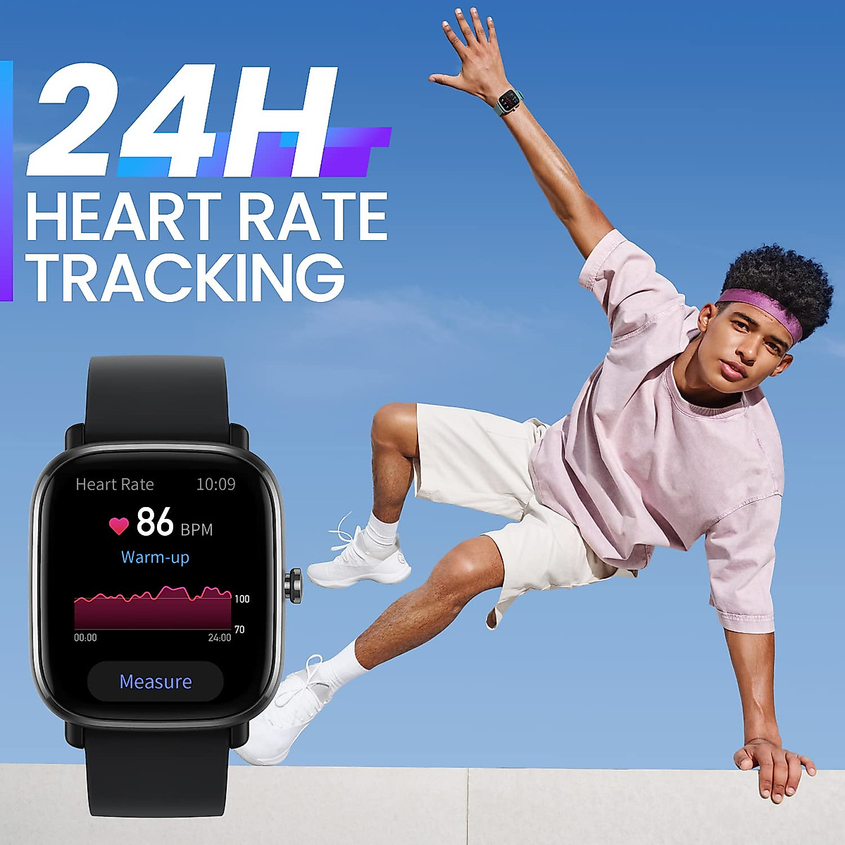 Amazfit GTS 2 Mini New Version Smart Watch for Women Men, 14-Day Battery Life, Alexa Built-in, Sports Watch with GPS, Health Fitness Tracker, Blood Oxygen Heart Rate Sleep Monitor, Pink