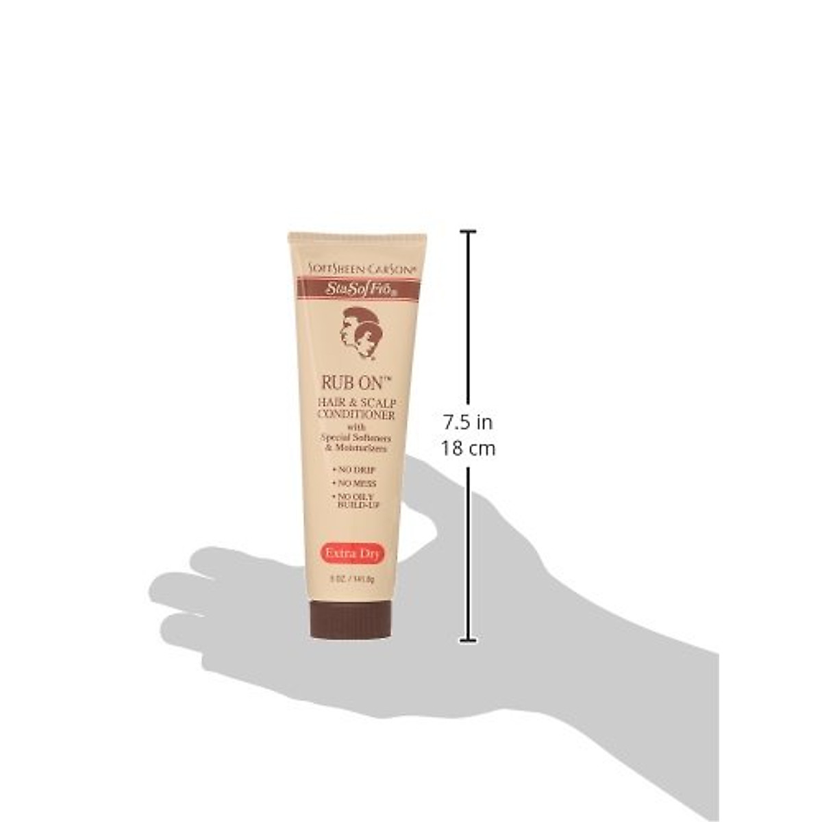 SoftSheen-Carson Sta-Sof-Fro Rub On Hair & Scalp Conditioner, Extra Dry, 5 oz