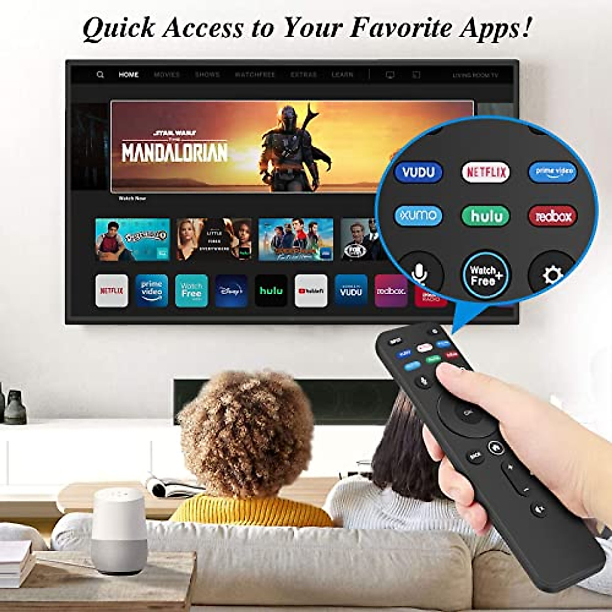 XRT260 Voice Remote Control fit for Vizio V-Series Smart TV V505-J09 V555-J01 V585-J01 V435-J01 V655-J09 V705-J03 V755-J04 V756X-J03 V505-J01 V655-J04 V756-J03 V505C-J09 V705-J01 V705X-J03 V706-J03