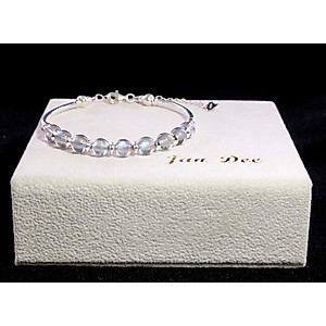 Jan&Dee Manual Original Labradorite Gray Moonstone Crystal Bracelet