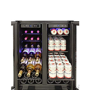 Vinotemp EL-BWC102-02 Touch Screen Beverage Wine Cooler, Black