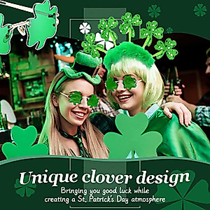 St. Patrick's Day Shamrock Headband St. Patrick's Day Costume Accessories and Green Shamrock Sunglasses St Patricks Day Irish Party Supplies Favors