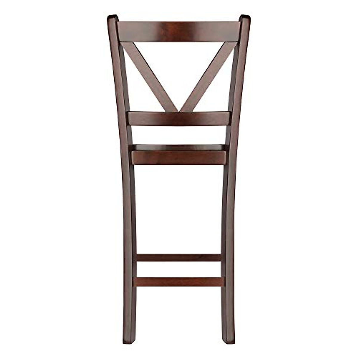 Winsome Lynnwood Collection 3 Piece Drop Leaf Table with 2 Counter V-Back Stools, Brown