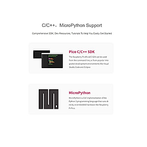 waveshare Raspberry Pi Pico Microcontroller Board Starter kit,Based on RP2040 Chip, Dual-core Arm Cortex M0+ Processor,Flexible Clock Running up to 133 MHz,Low-Cost, High-Performance