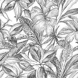 NuWallpaper NUS3498 Canopy Peel & Stick Wallpaper, Black